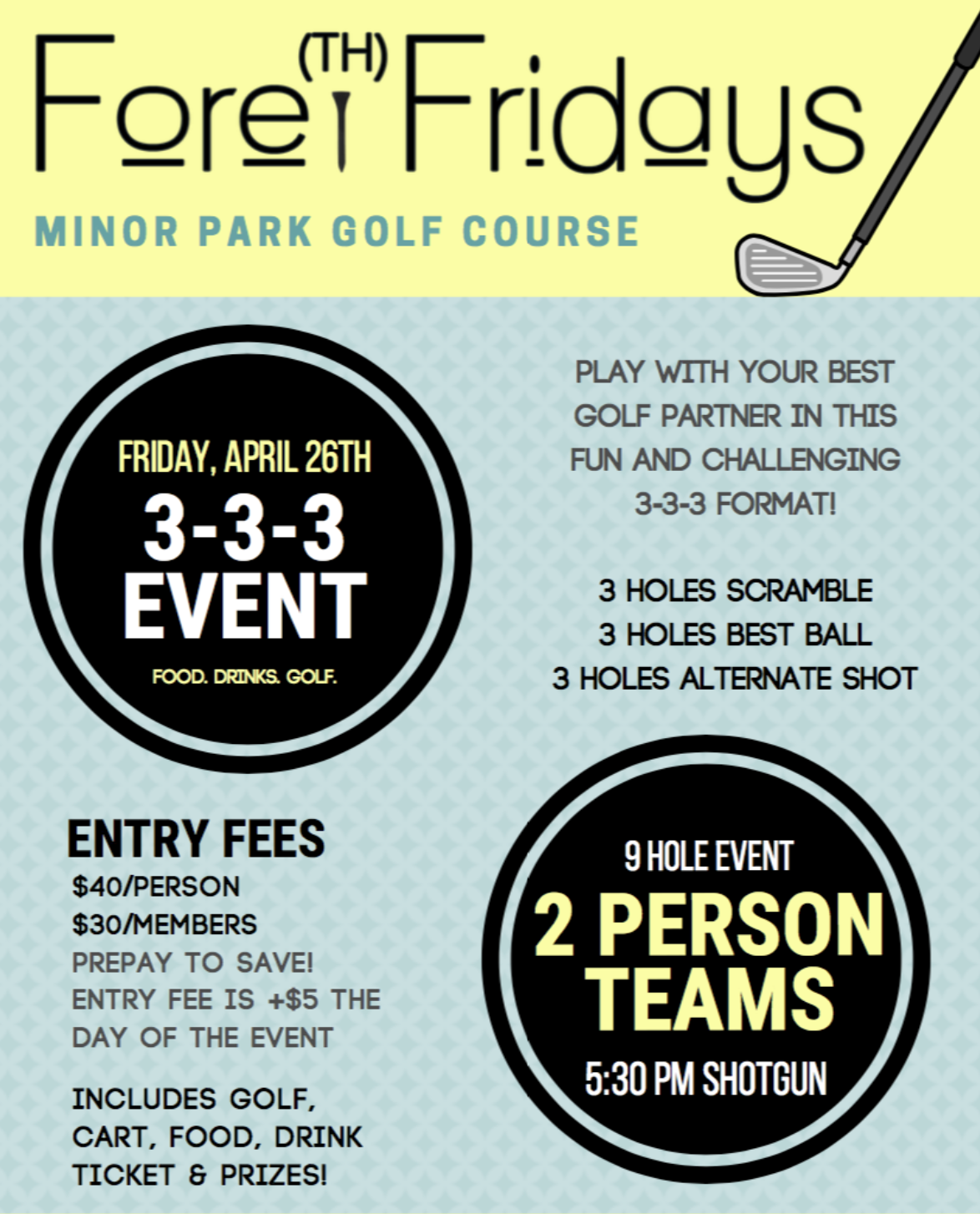 Minor Park Golf Course - Home